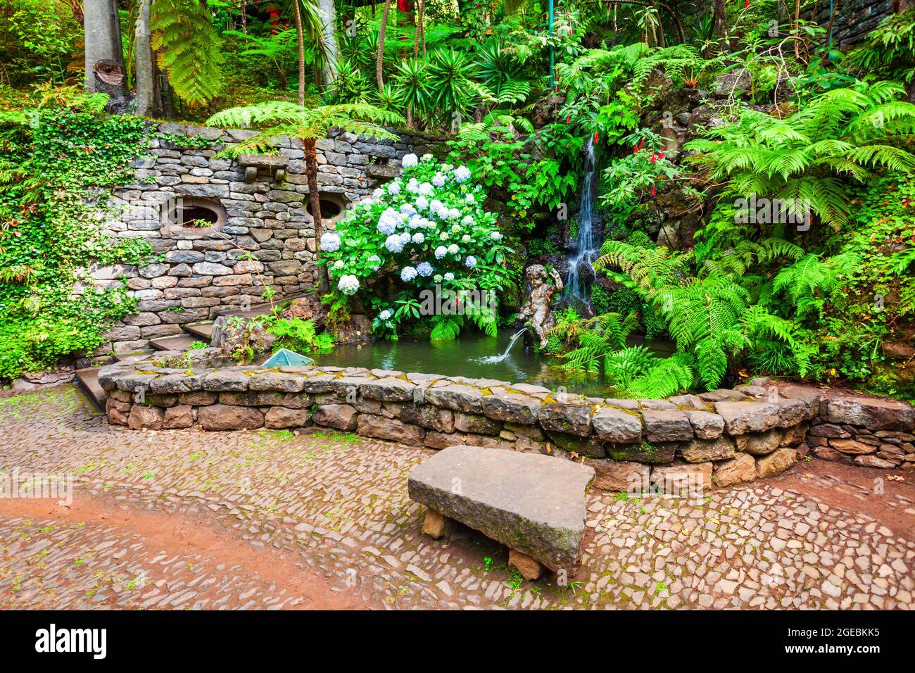 Monte Palace Tropical Garden in Madeira island in Portugal Stock Photo ...