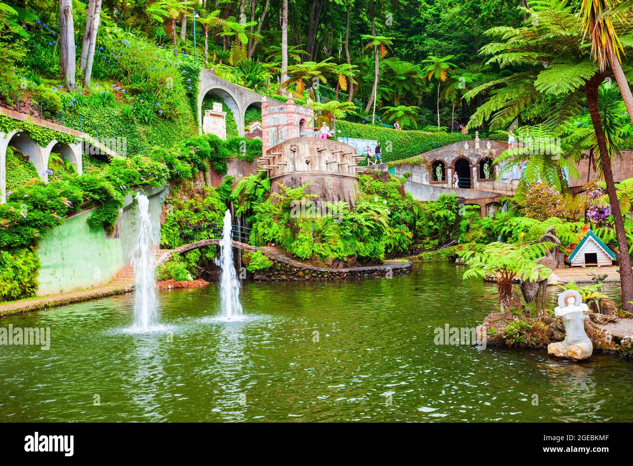Monte Palace Tropical Garden in Madeira island in Portugal Stock Photo ...