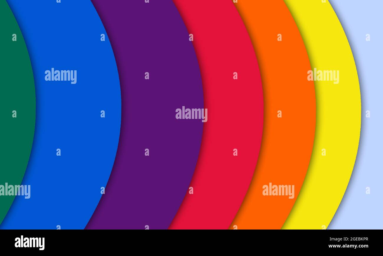 Different colors and different shapes of circles Stock Photo - Alamy