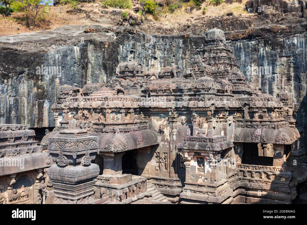 The Kailasa or Kailash Temple is the largest rock cut Hindu temple at ...
