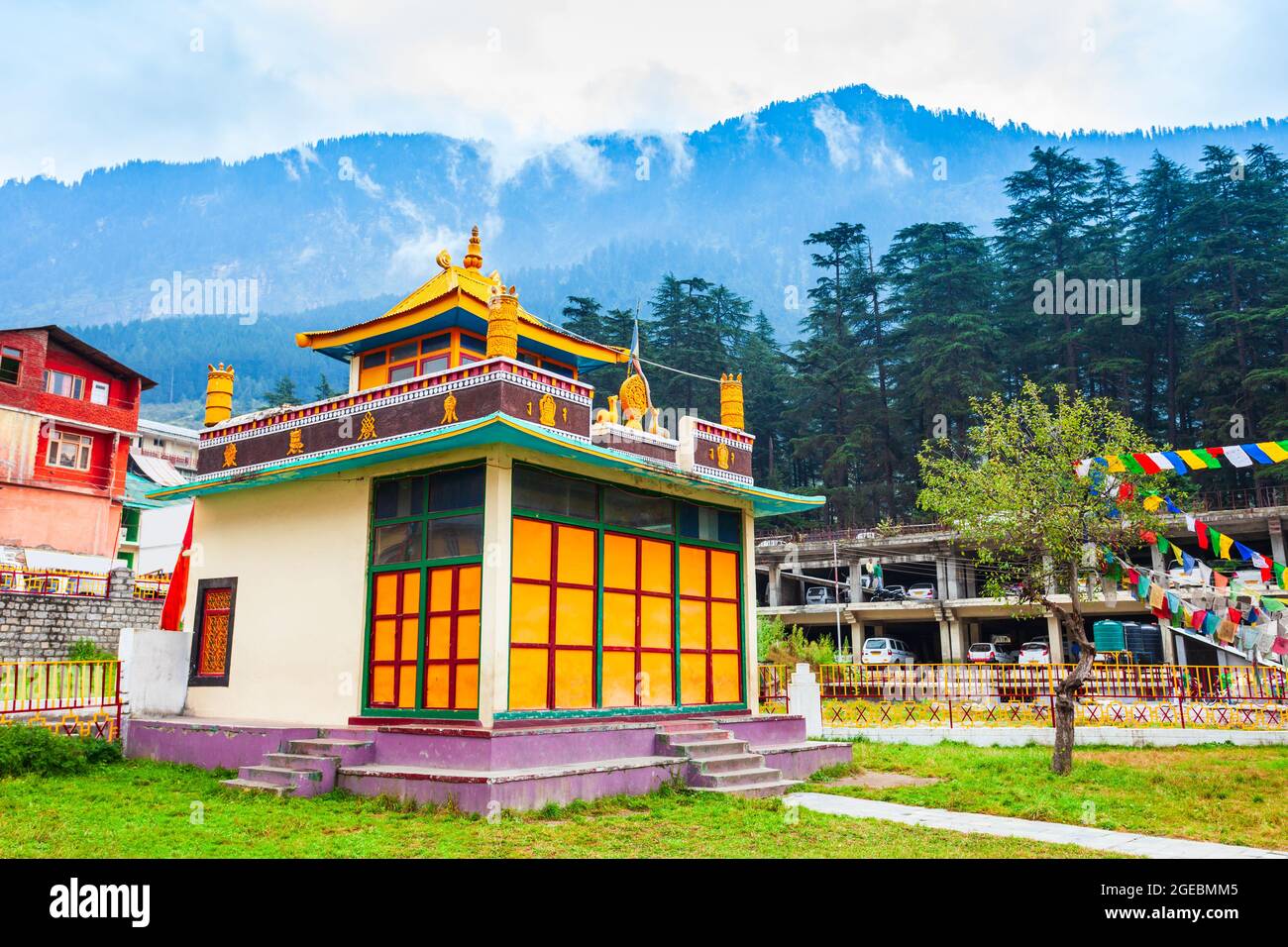 Tibetan Buddhist Monastery and Temple in Manali town in Himachal ...