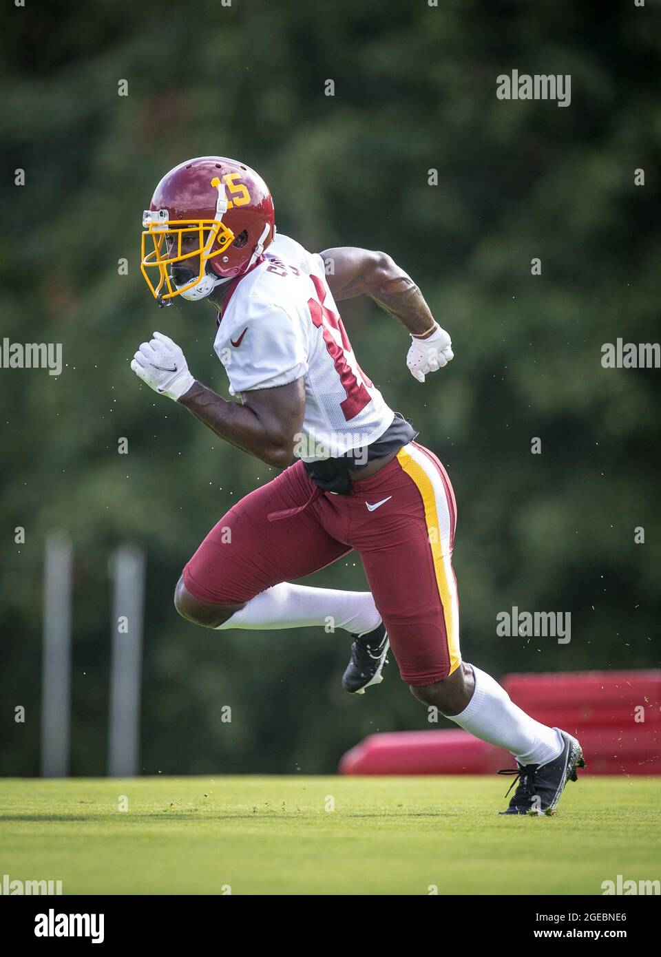 August 18, 2021: Washington Football Team wide receiver Steven Sims (15 ...
