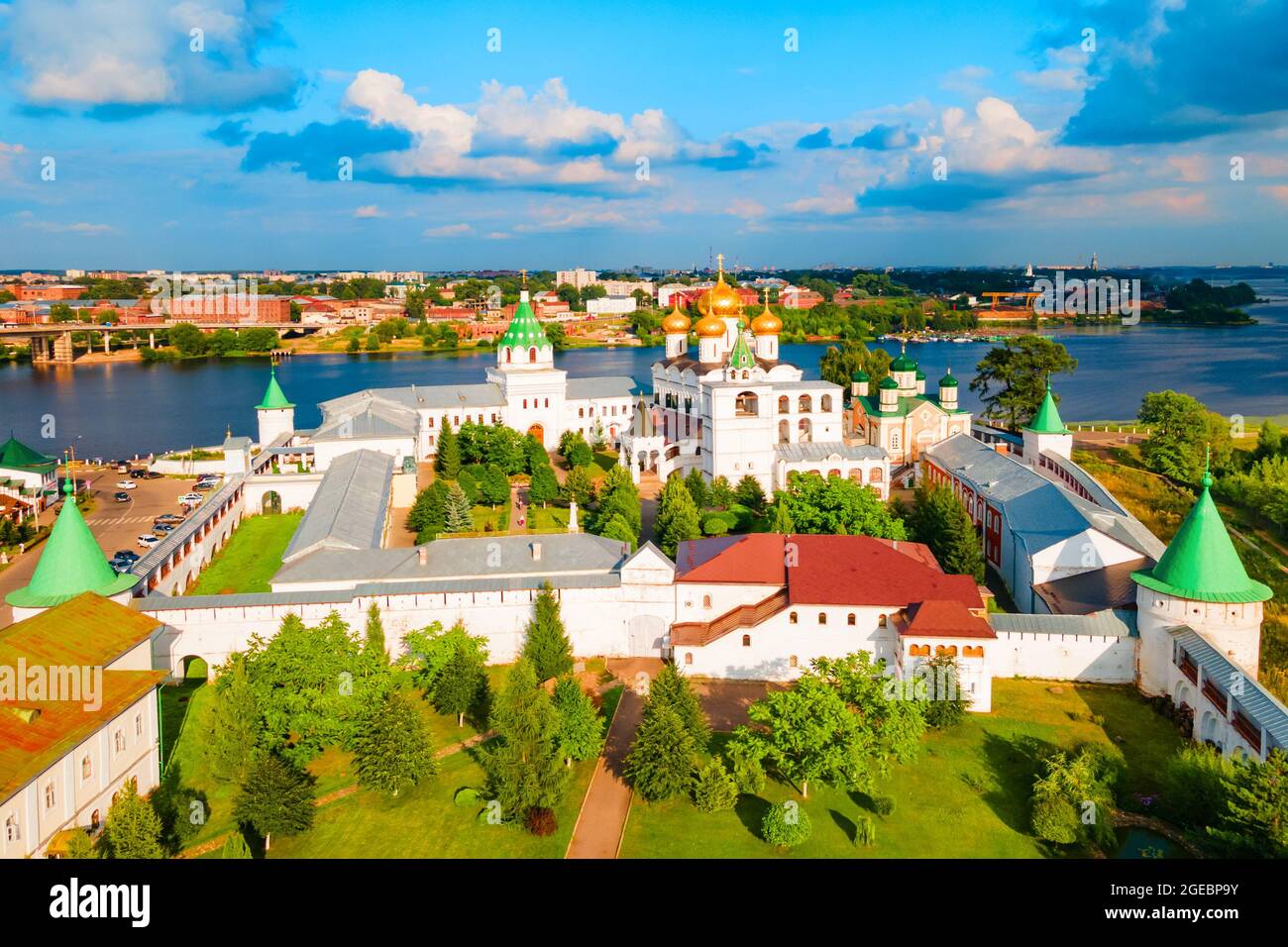 Ipatievsky Monastery or Ipatiev Monastery or Hypatian aerial panoramic ...