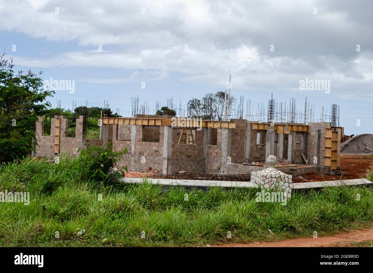 Parameter Wall Around Construction Site Stock Photo - Alamy