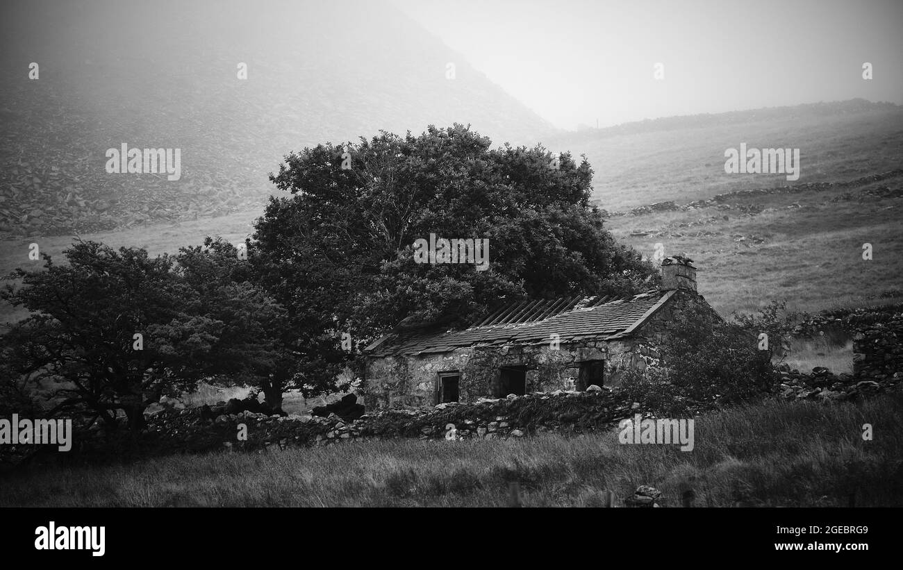 Ruined stone cottage hi-res stock photography and images - Alamy