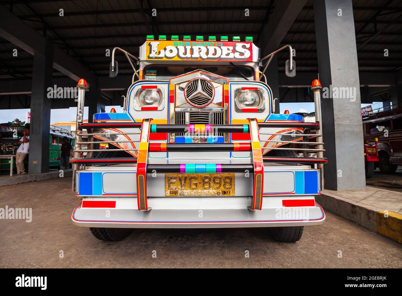MANILA, PHILIPPINES - FEBRUARY 26, 2013: Jeepneys are popular public ...