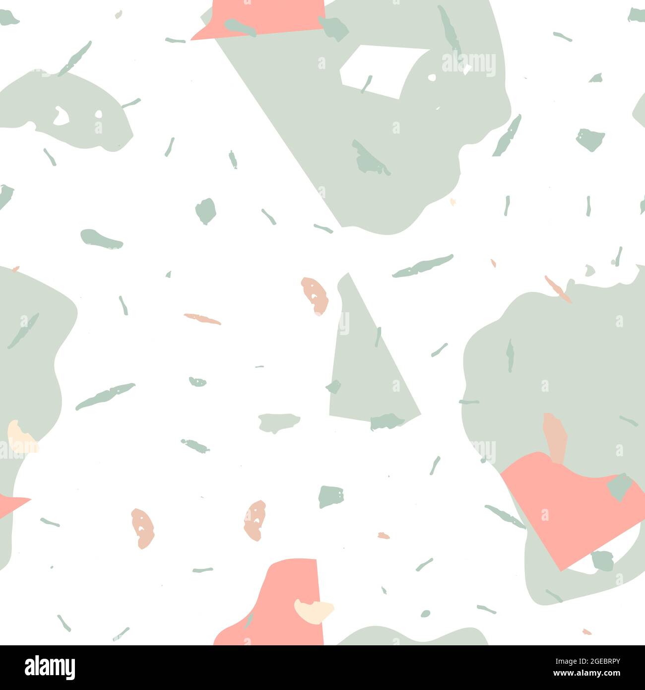 Terrazzo seamless pattern. Earthy minimalistic floor tile for interior ...