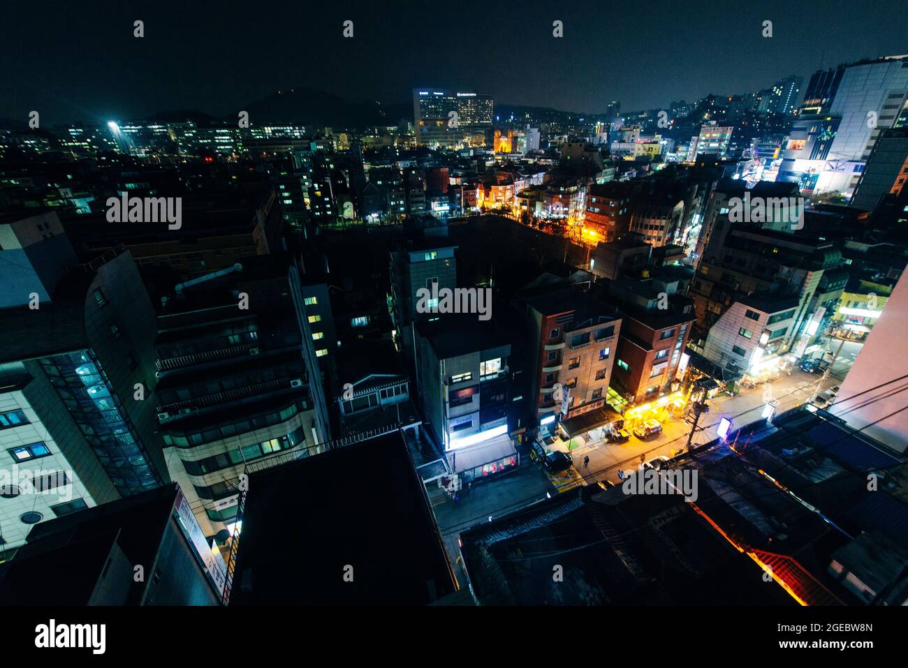 Night View of downtown Seoul, South Korea. High quality photo Stock ...