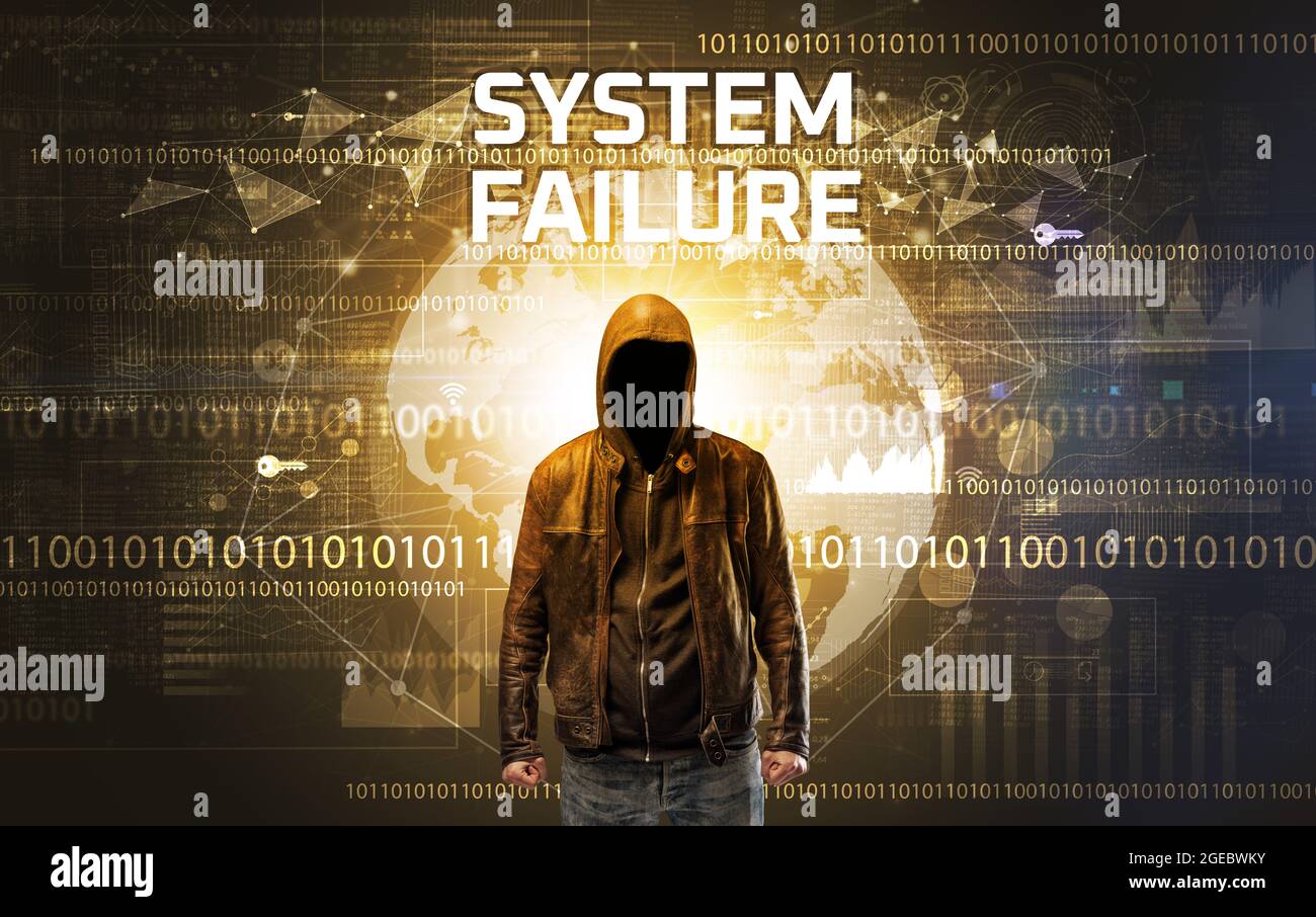 Faceless hacker at work, security concept Stock Photo - Alamy