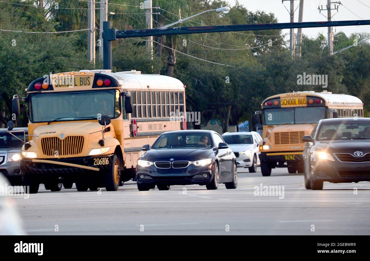 Primary school buses hi-res stock photography and images - Alamy