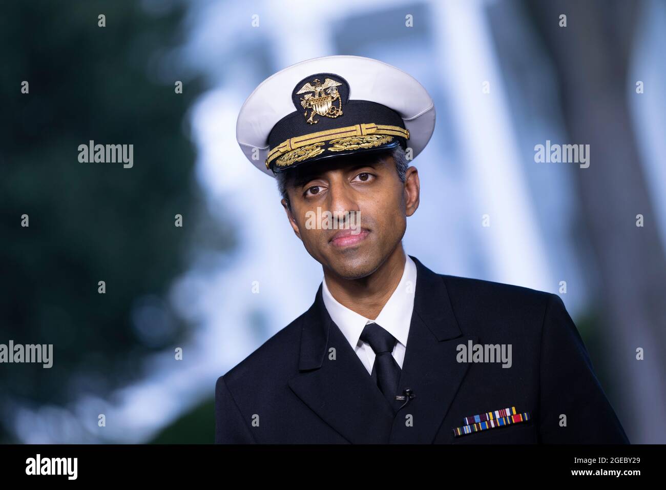 United States Surgeon General Vivek Murthy takes part in a television ...