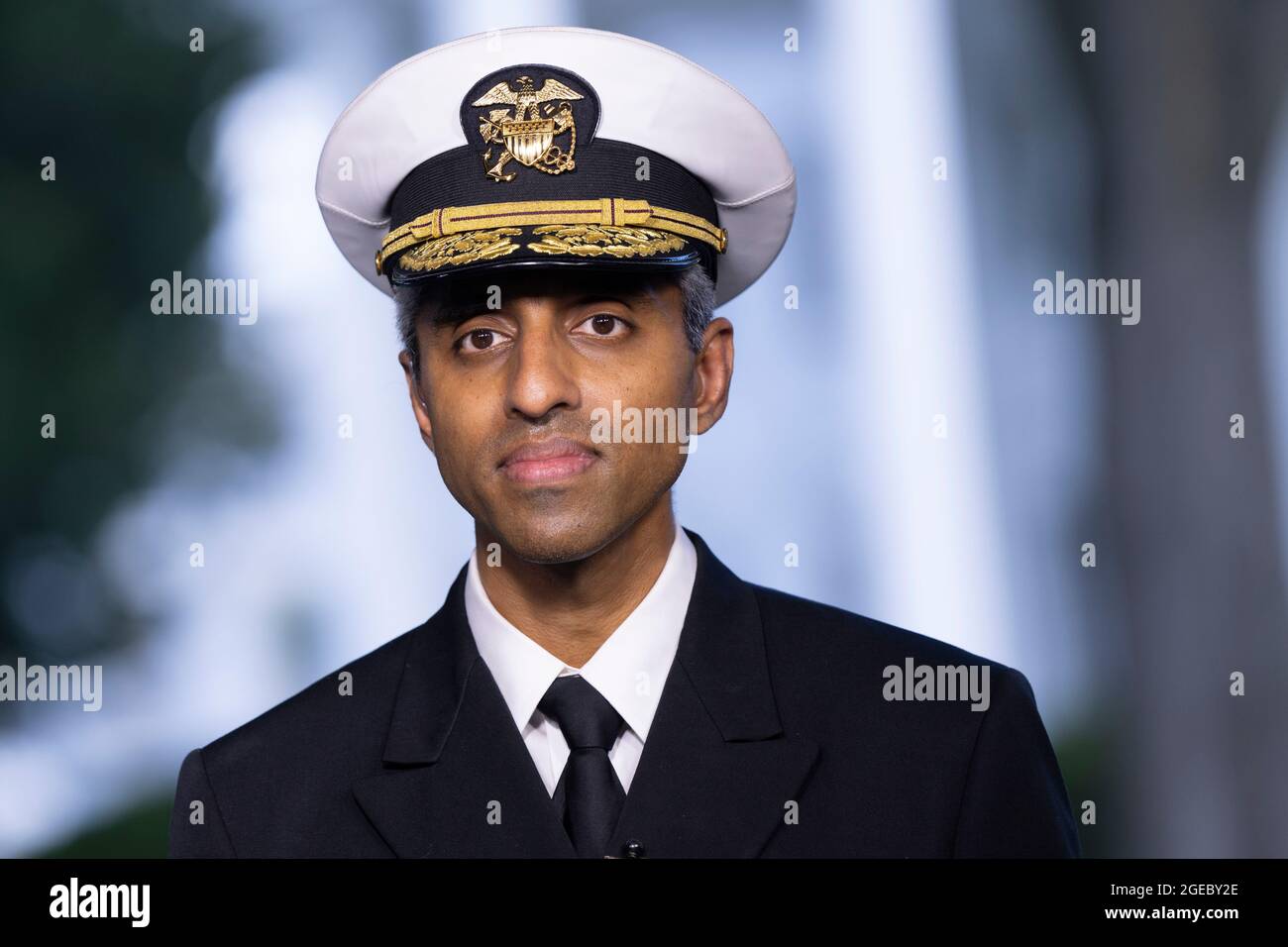 United States Surgeon General Vivek Murthy takes part in a television ...