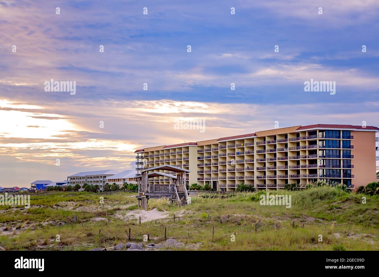 Holiday Isle Resort is pictured, Aug. 12, 2021, in Dauphin Island ...