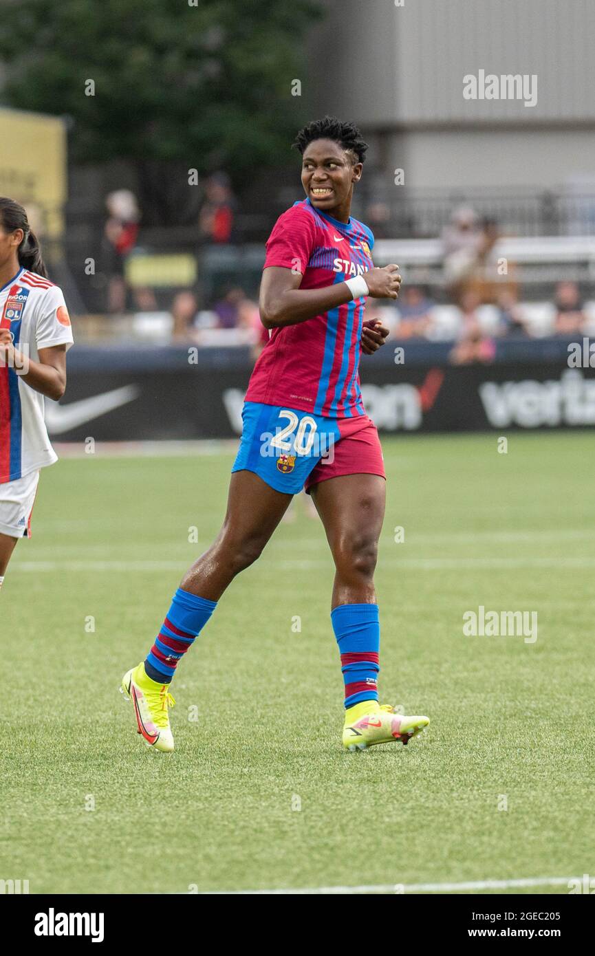 Asisat Oshola (20 FC Barcelona) during the Womens International ...