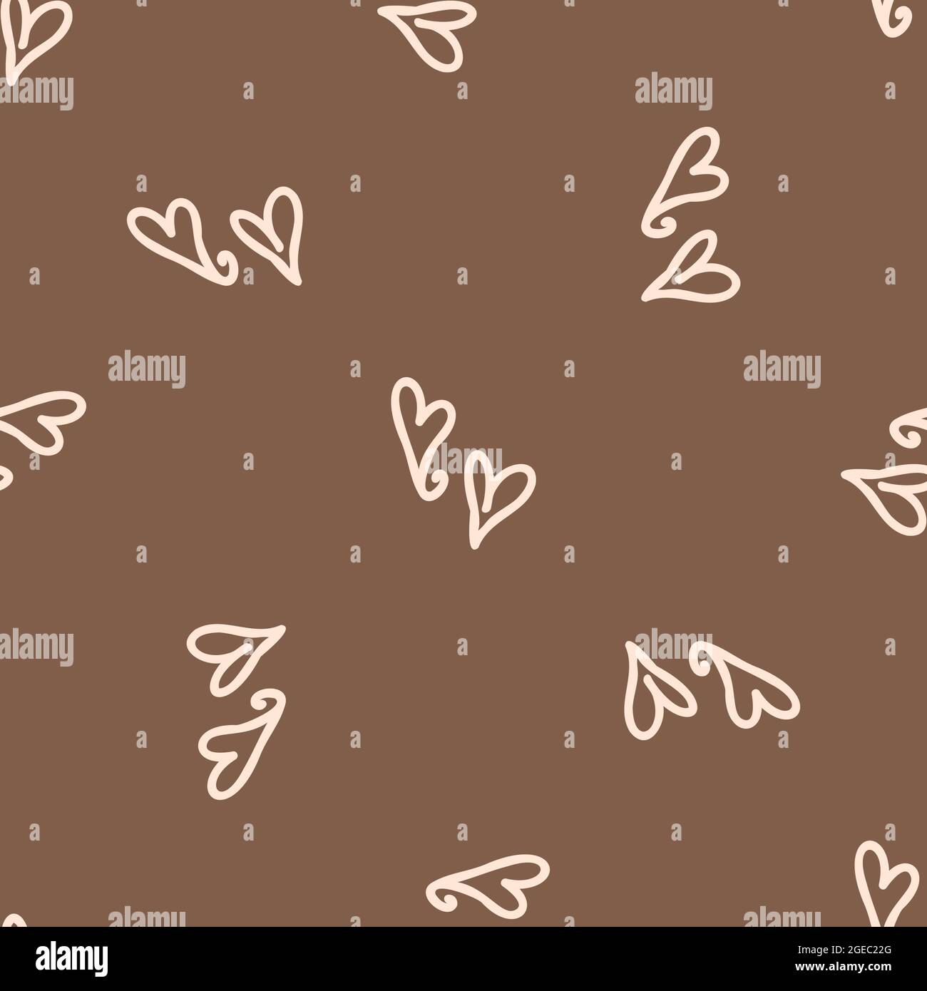Seamless background heart gender neutral pattern. Whimsical minimal ...