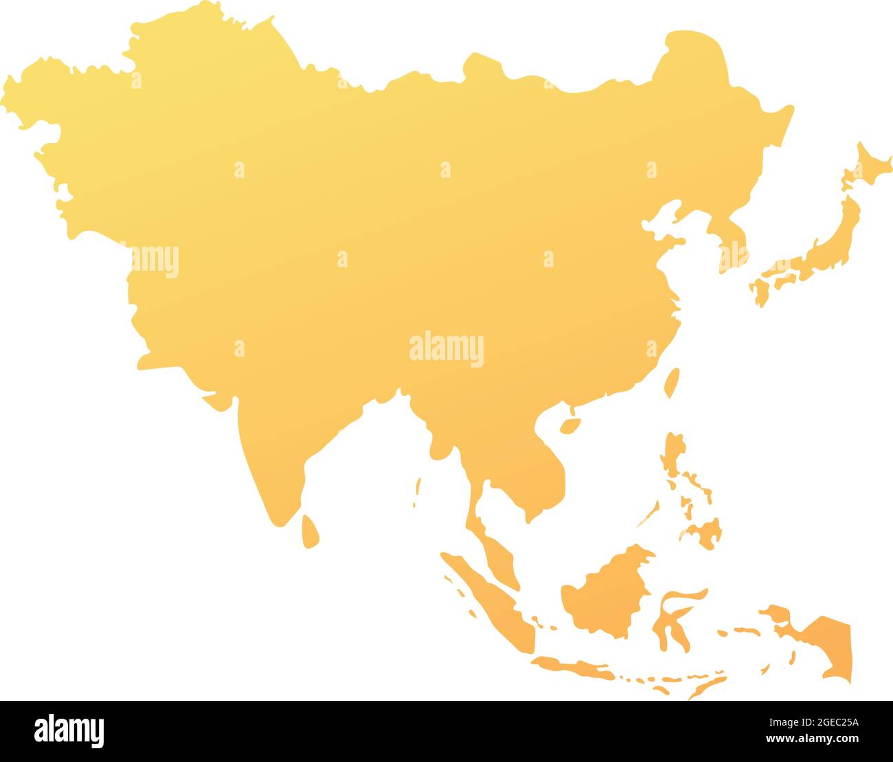 Map Of Asia Cut Out Stock Images & Pictures - Alamy