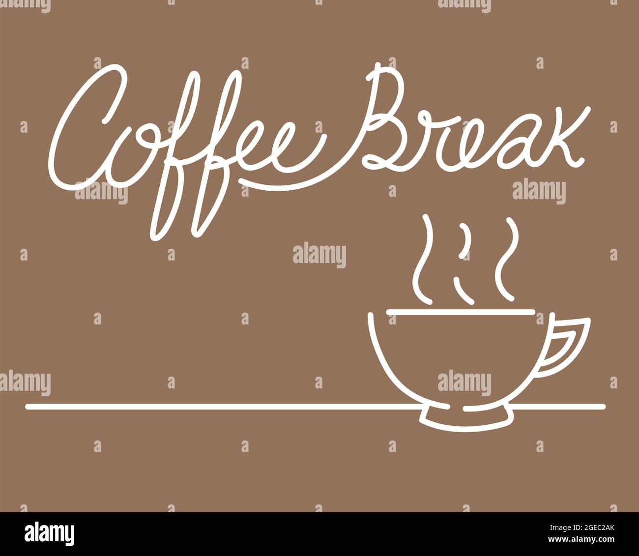 coffee break text handwritten Stock Vector Image & Art - Alamy