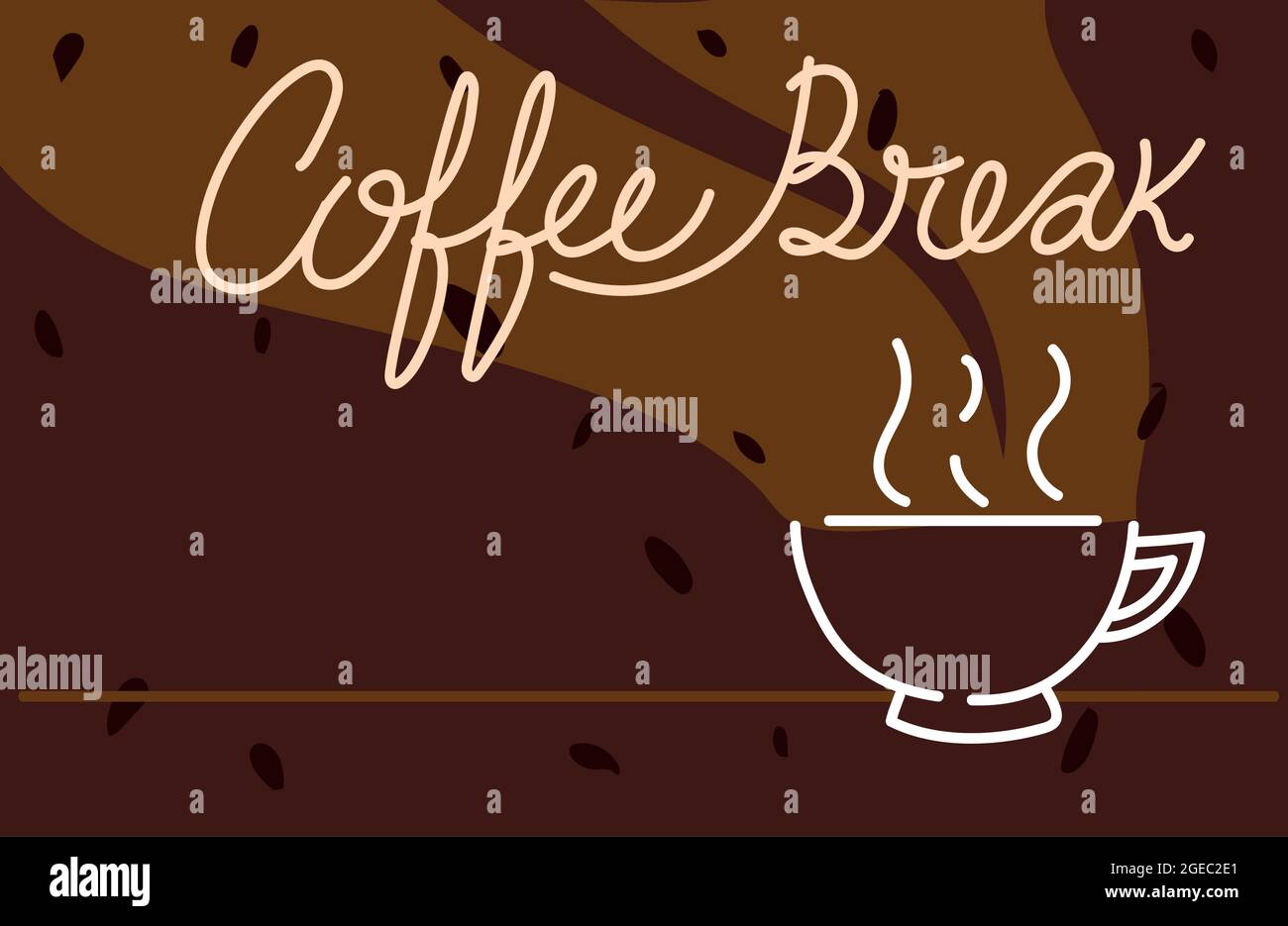 coffee break inscription Stock Vector Image & Art - Alamy