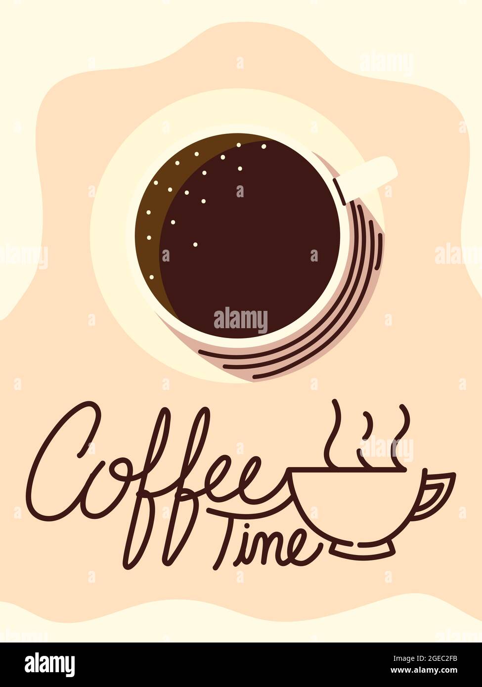 coffee time for poster Stock Vector Image & Art - Alamy