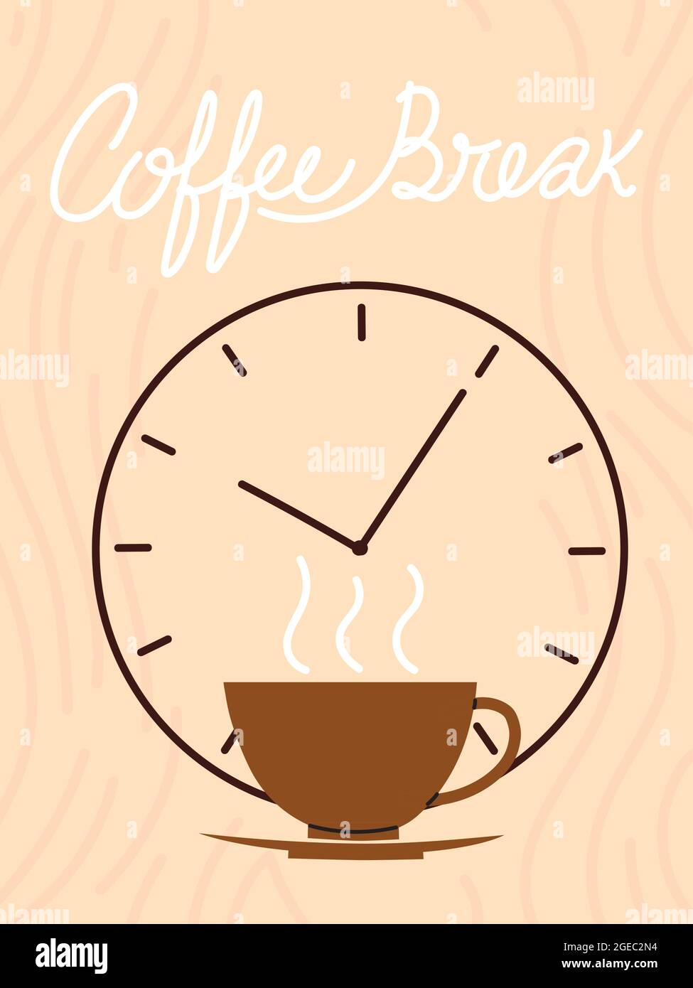 coffee break poster Stock Vector Image & Art - Alamy