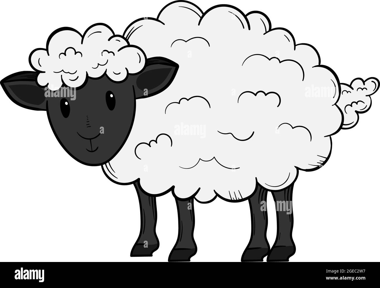 Sheep milk Stock Vector Images - Alamy