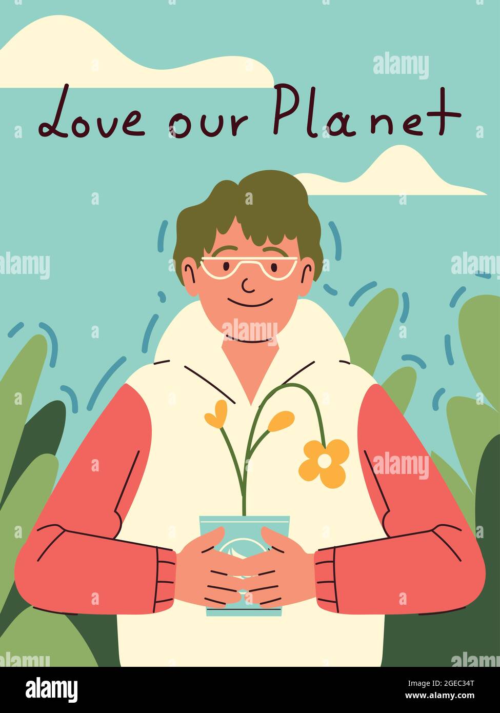 love our planet Stock Vector Image & Art - Alamy