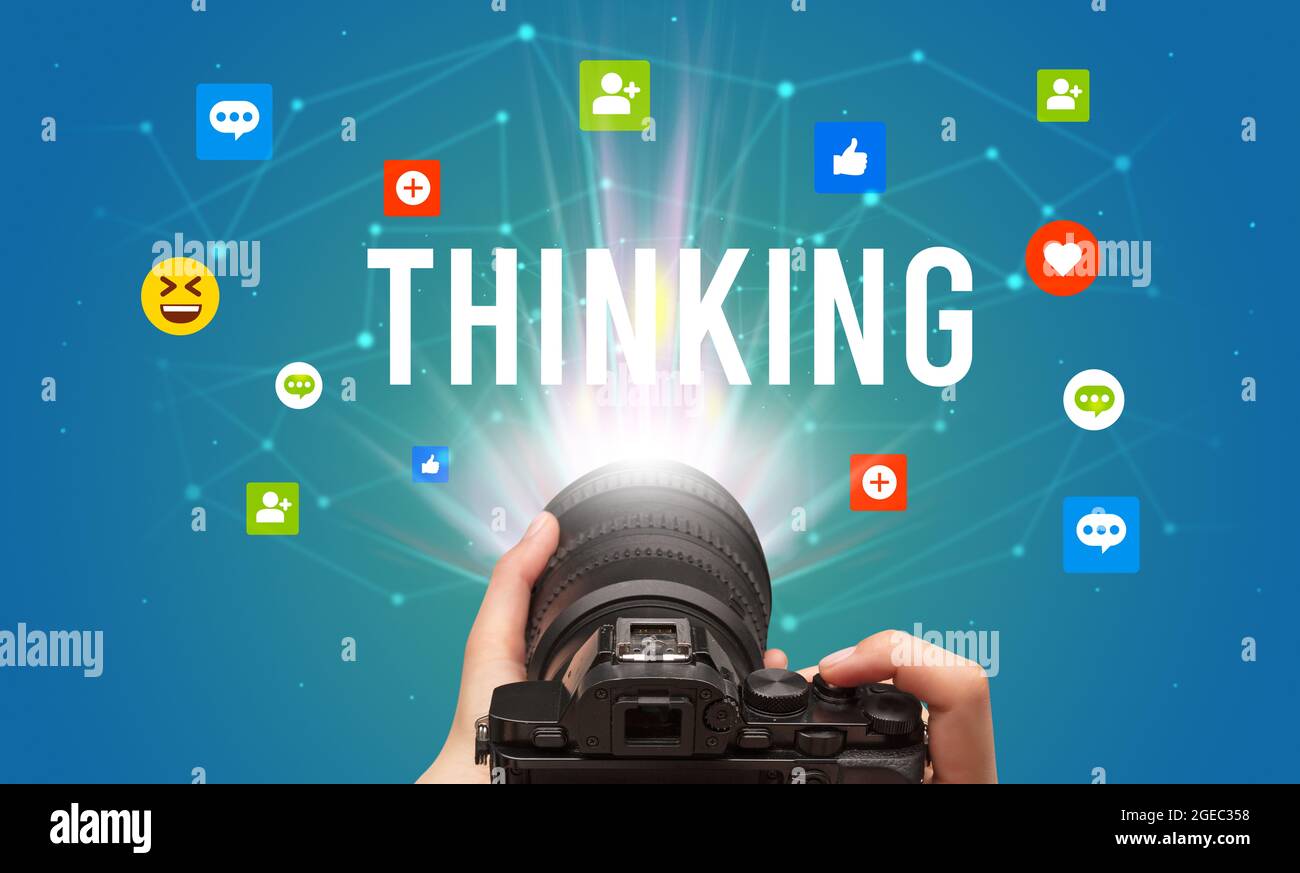 Using camera to capture social media content Stock Photo - Alamy