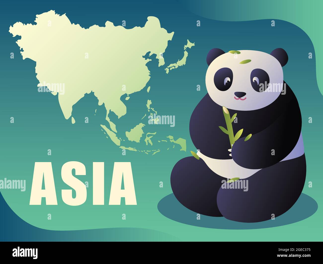 map of asia and panda Stock Vector Image & Art - Alamy