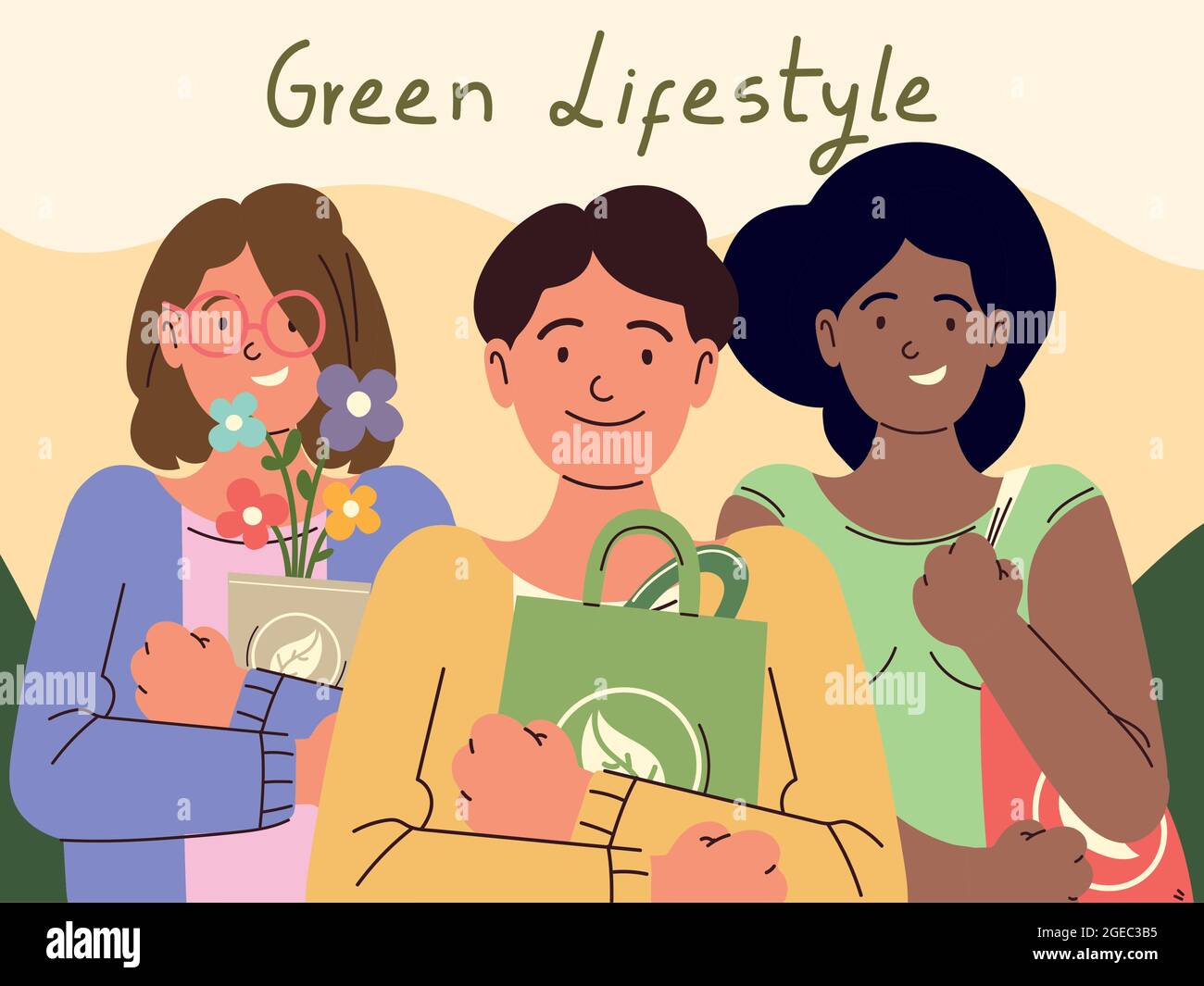 green lifestyle card Stock Vector Image & Art - Alamy