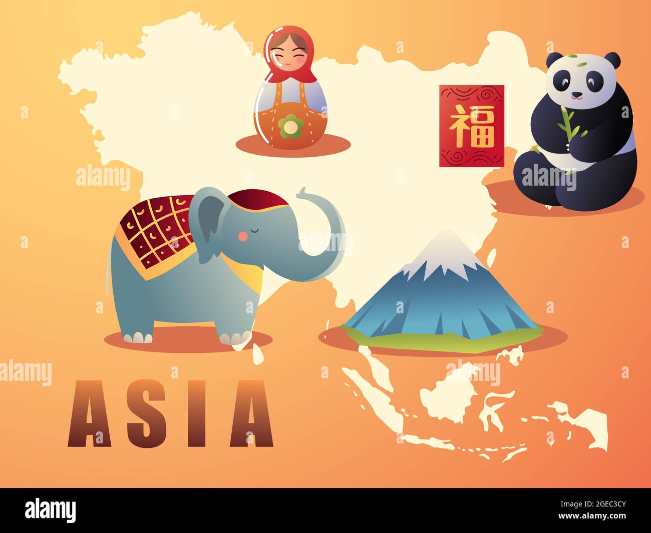 territory of asia continent Stock Vector Image & Art - Alamy
