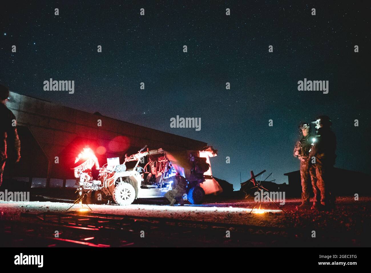 U.S. special operations service members conduct combat operations in ...