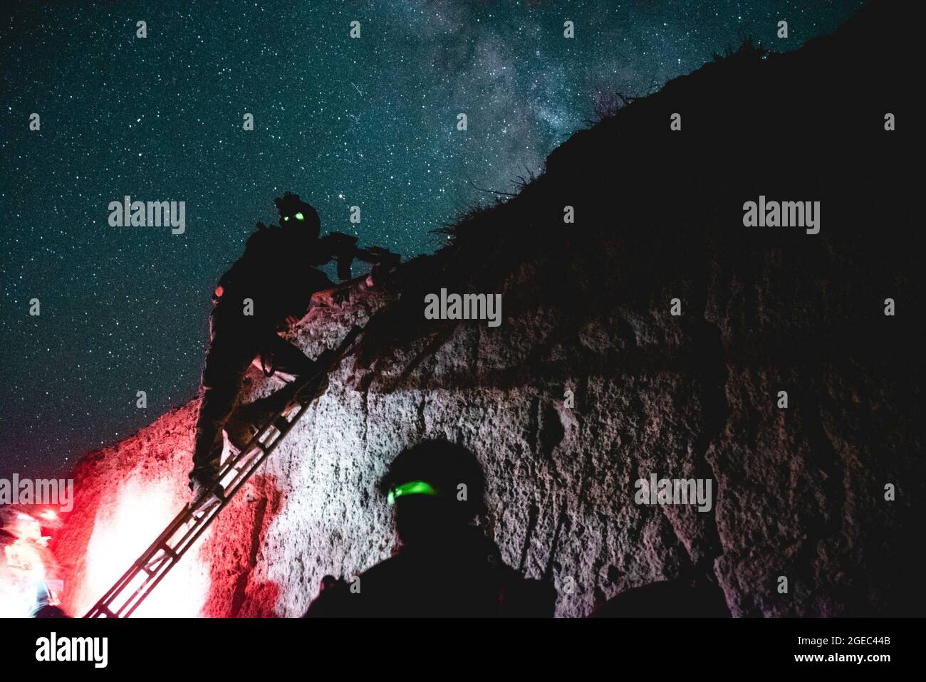 U.S. special operations service members conduct combat operations in ...