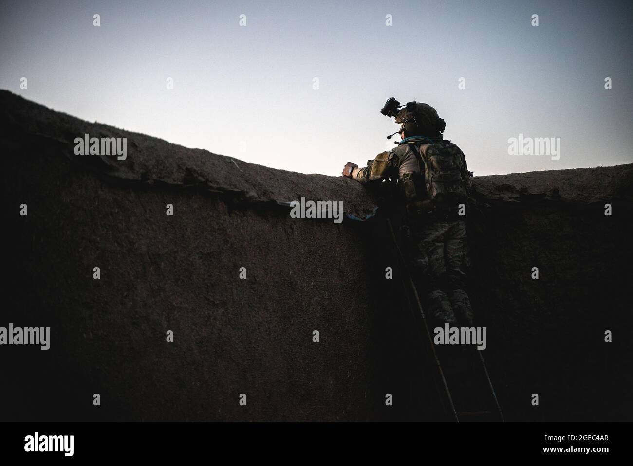 U.S. special operations service members conduct combat operations in ...