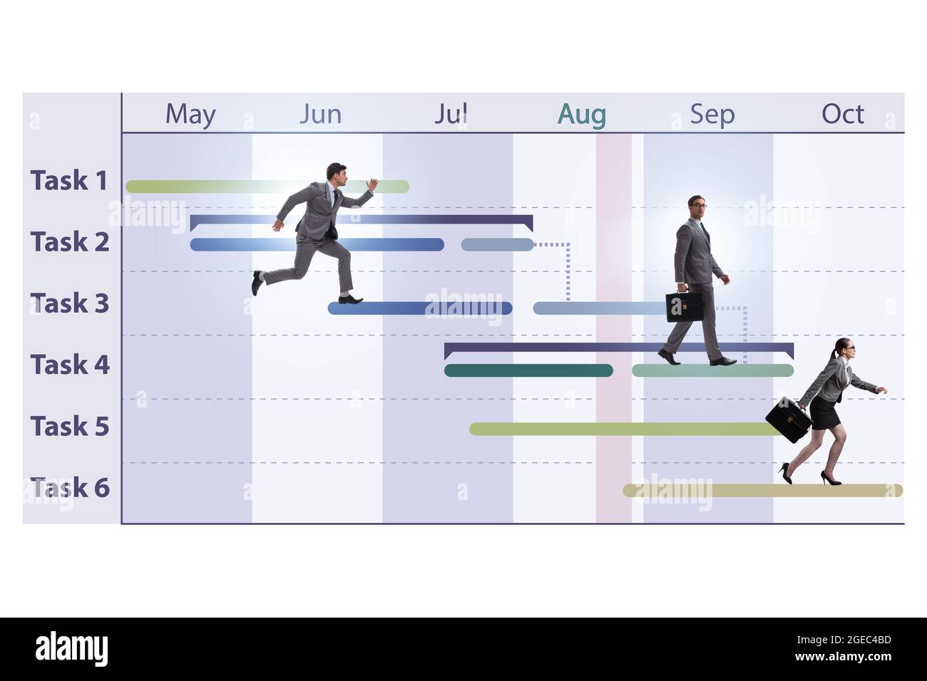 Business people in the project management concept Stock Photo - Alamy