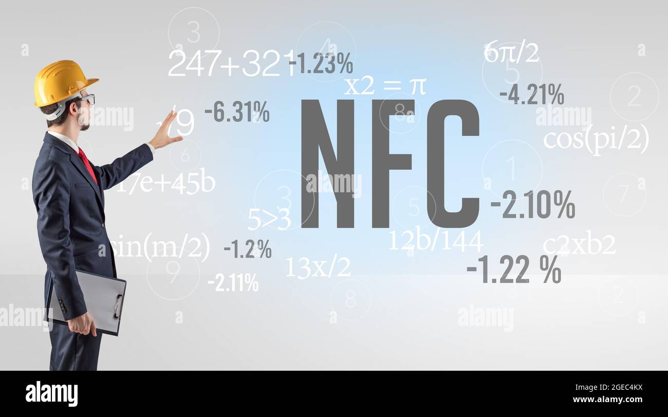 Engineer in hard hat with abbreviation Stock Photo - Alamy