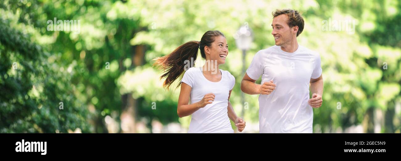 Run exercise fitness friends walking running talking together on fun ...