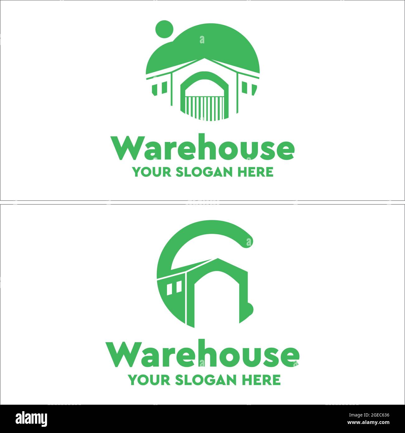Green warehouse icon symbol initial logo Stock Vector Image & Art - Alamy