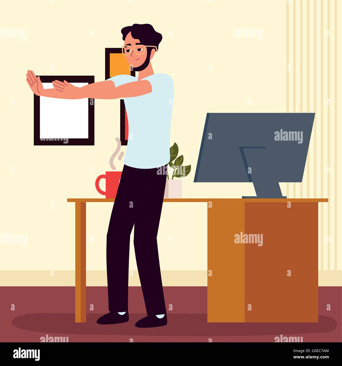 Break breathing Stock Vector Images - Alamy