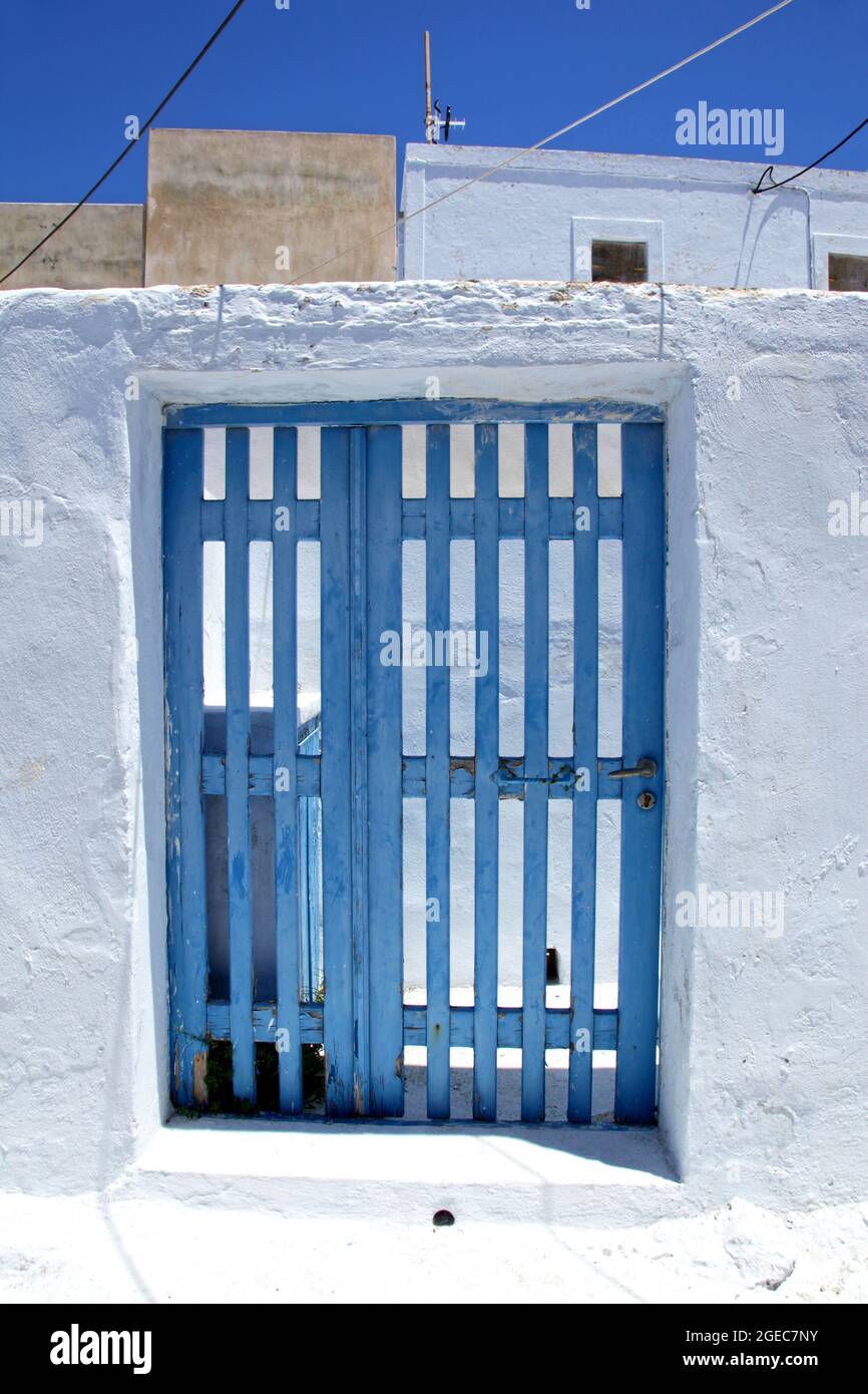 Santorini gate hi-res stock photography and images - Alamy