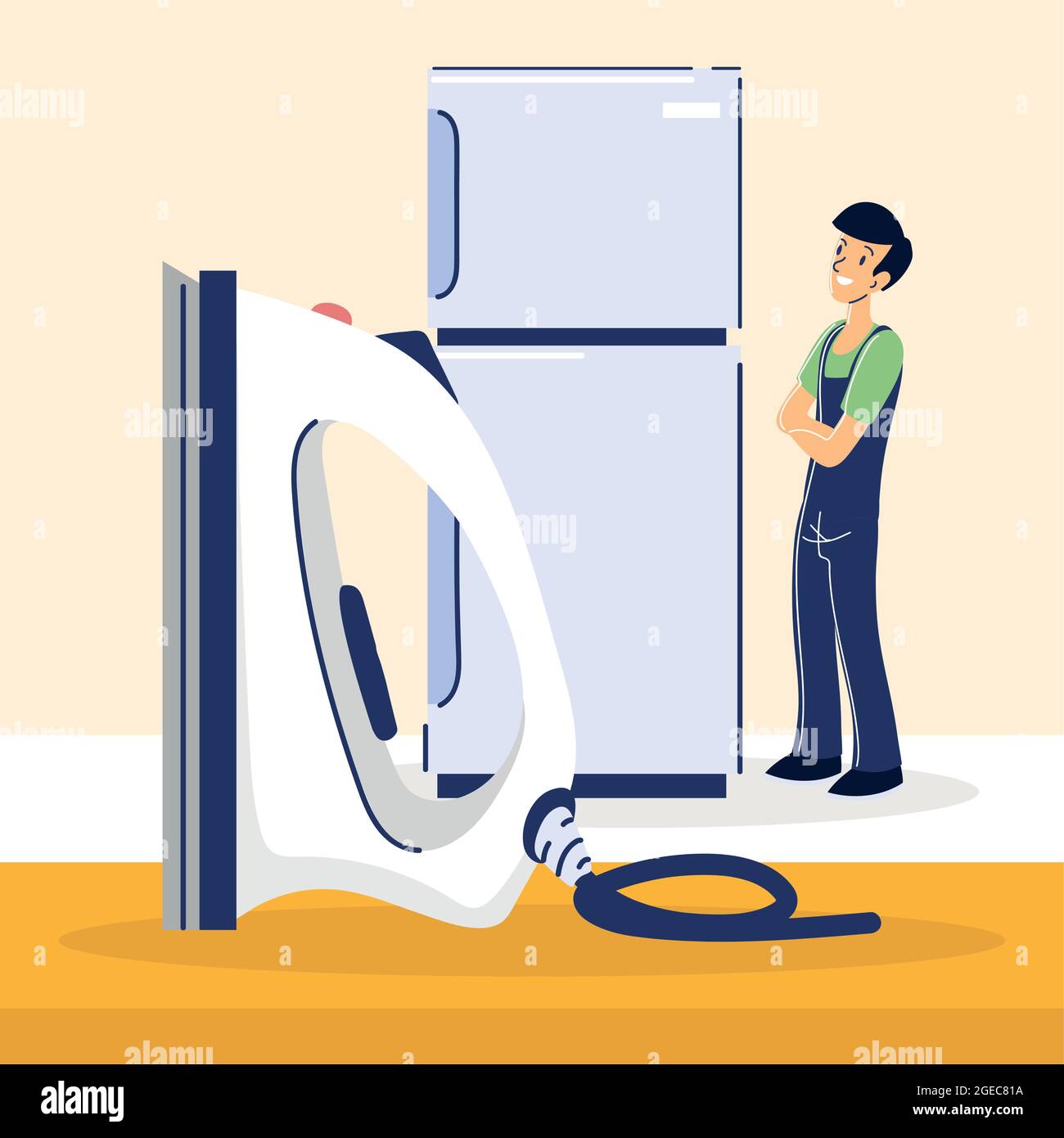 technical man worker Stock Vector Image & Art - Alamy