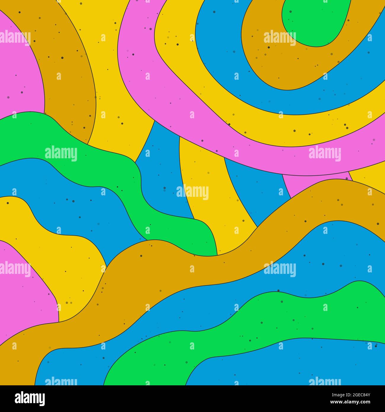 Abstract psychedelic groovy background. Vector illustration Stock ...