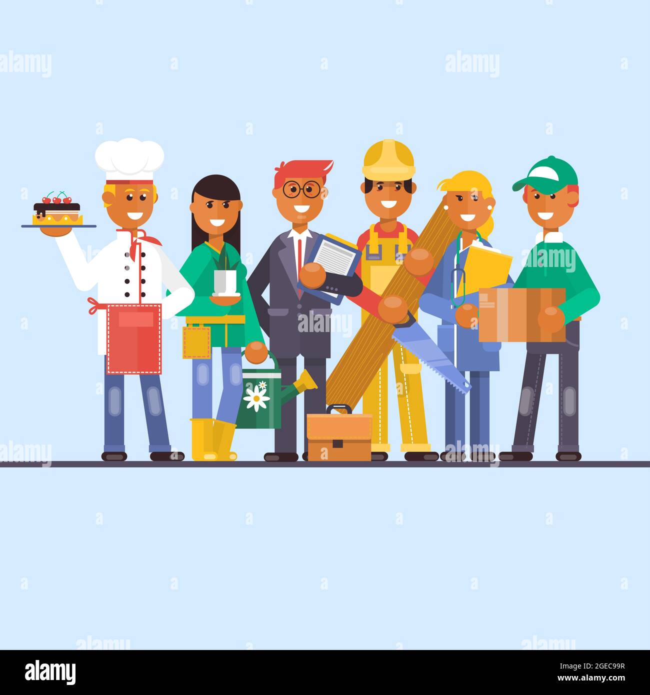 Vector flat professional worker icon set Stock Vector Image & Art - Alamy