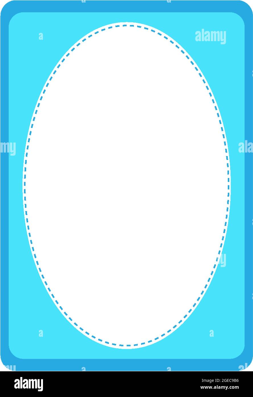 Empty oval shape banner template illustration Stock Vector Image & Art ...
