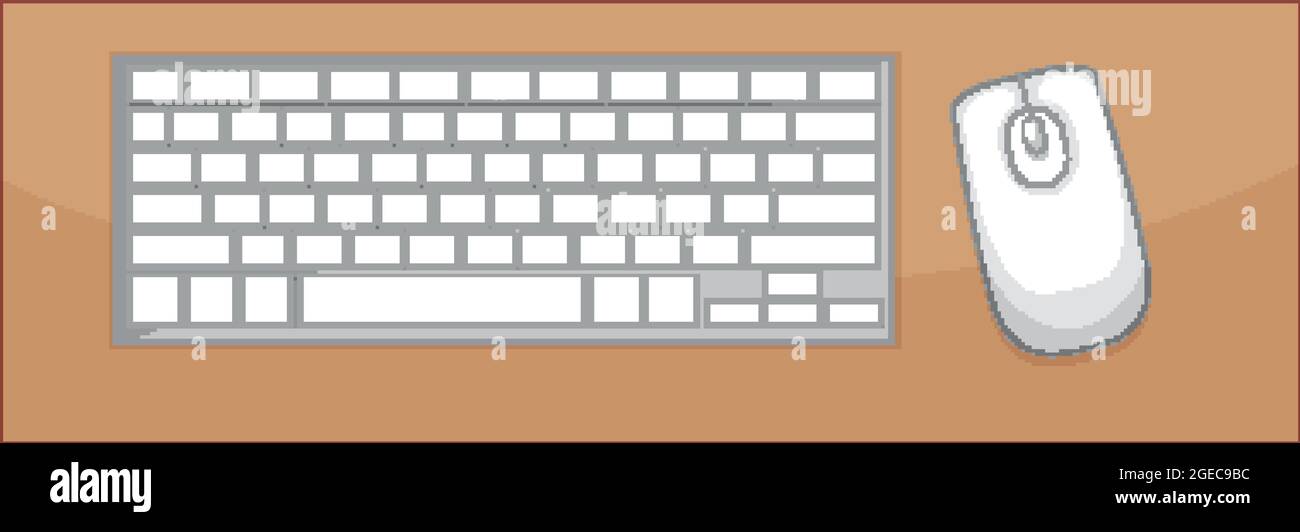 Keyboard table Stock Vector Images - Alamy