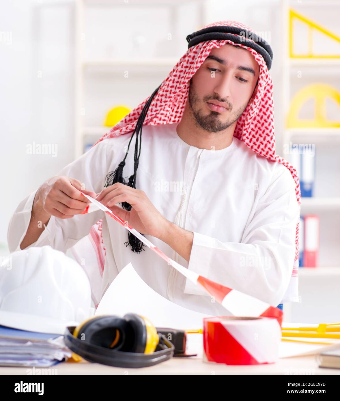 The arab engineer working on new project Stock Photo - Alamy