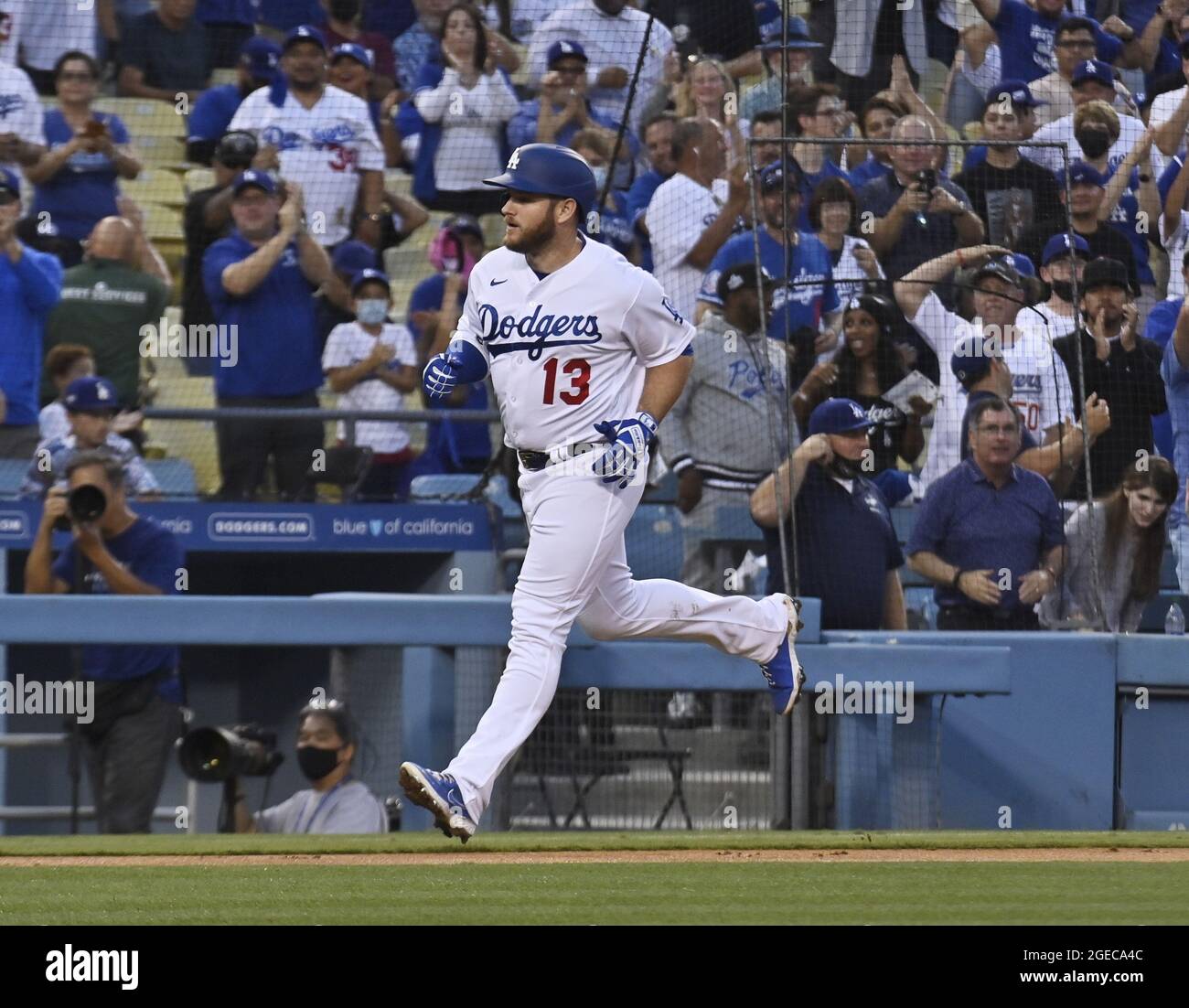 Los Angeles, United States. 19th Aug, 2021. Los Angeles Dodgers' second ...