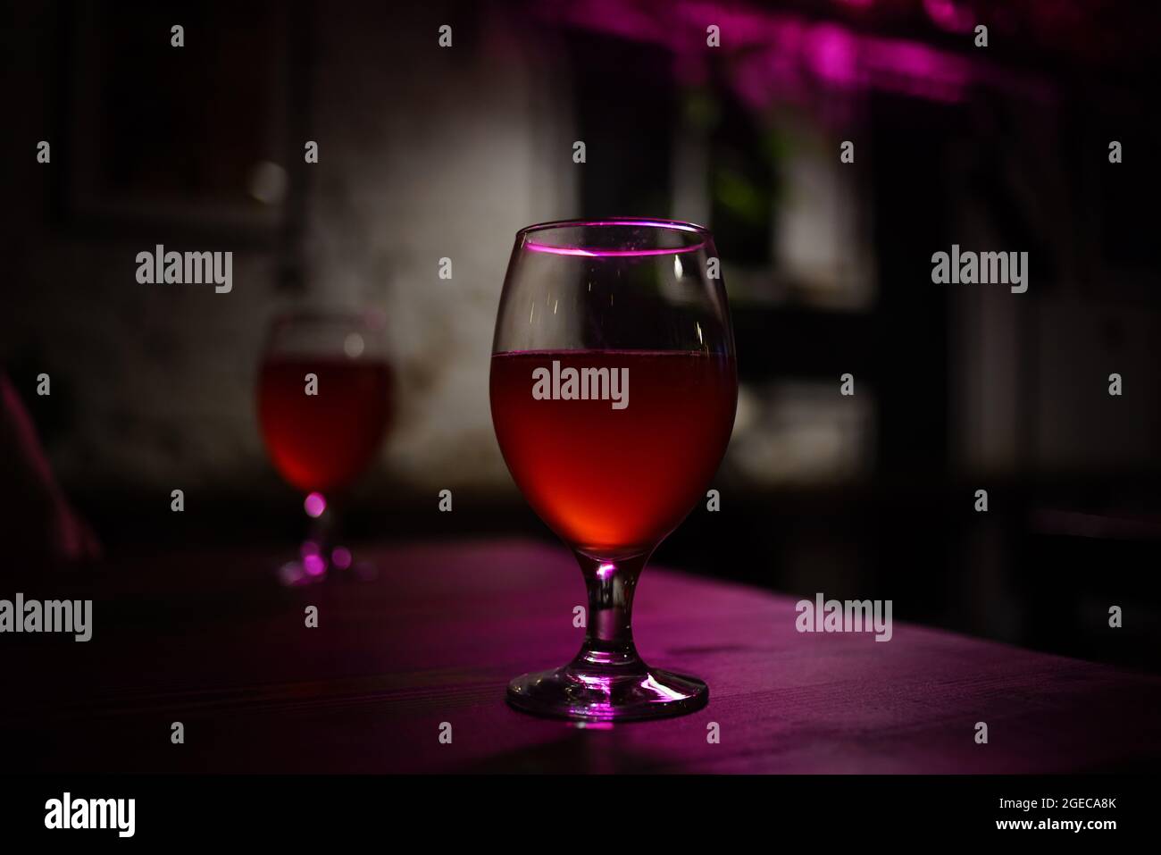 red alcoholic drink close up luxury lifestyle Stock Photo - Alamy
