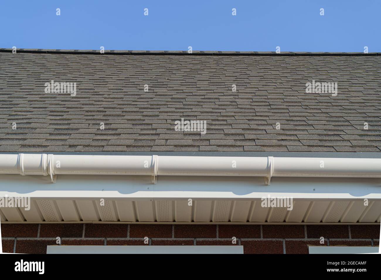 Shingles texture - close up view of asphalt roofing shingles Stock ...