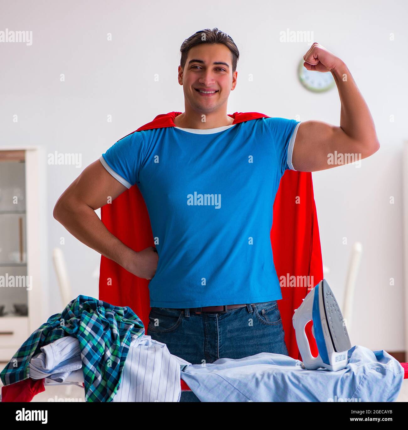 Super hero man husband hi-res stock photography and images - Alamy