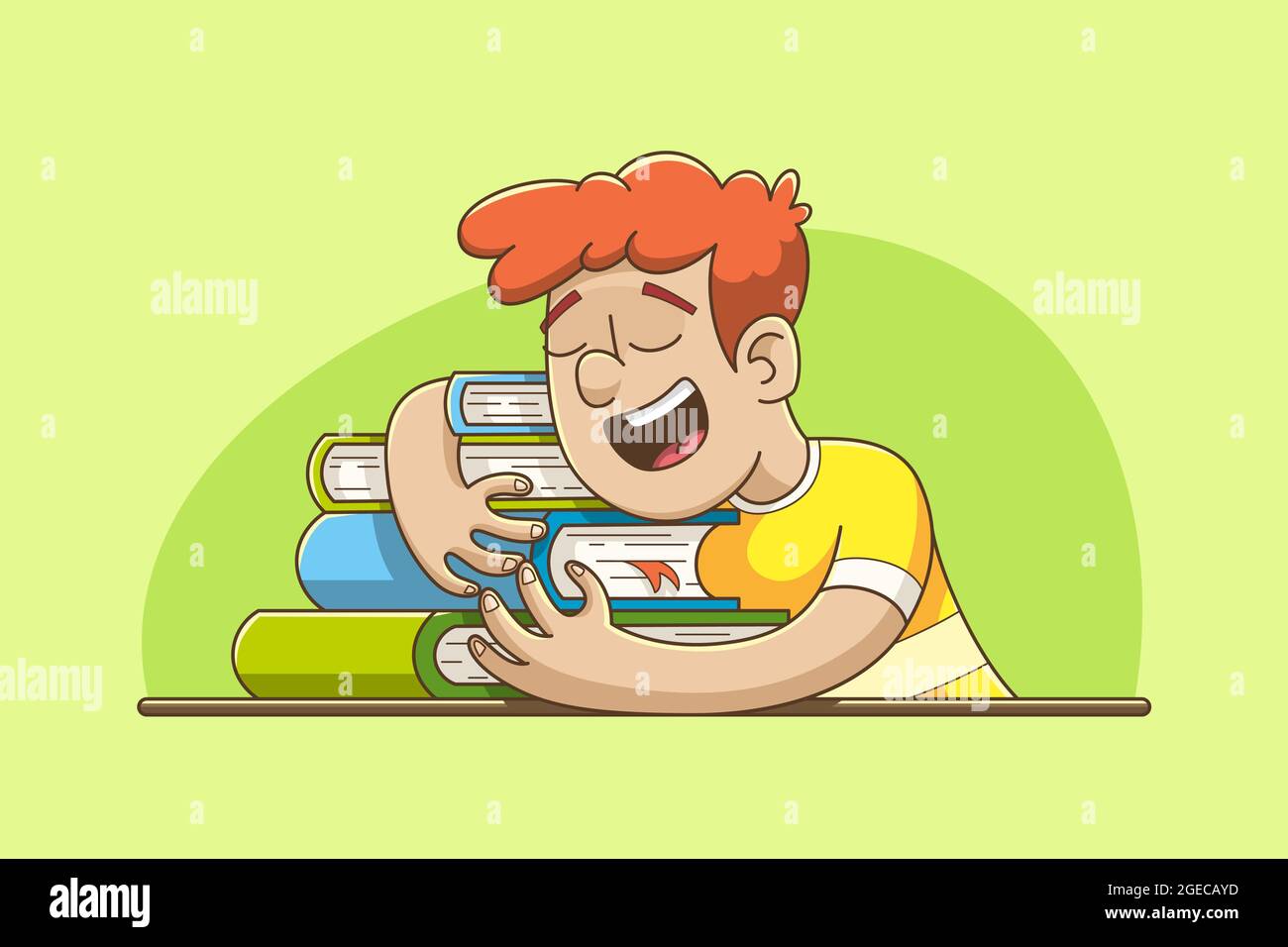 Happy lucky young man Stock Vector Images - Alamy